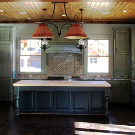 Bead Board Vent Hood Shroud | Eagle Cabinets